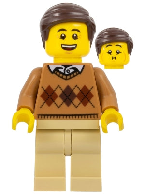 LEGO® Minifigure LEGOLAND Parks LLP015 LEGOLAND Park Male w/Dark Brown