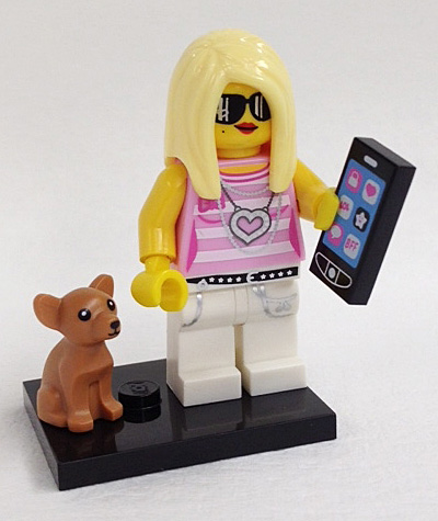 LEGO Minifig col10-14 Trendsetter Series 10 Complete Set w/Stand ...