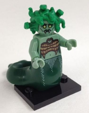 LEGO® Minifigure col10-2 - Medusa, Series 10 (Complete Set with Stand
