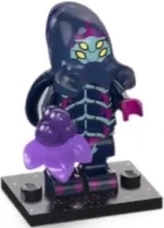 LEGO Minifig col26-10 Alien Beetlezoid Series 26 Complete set w/Stand ...