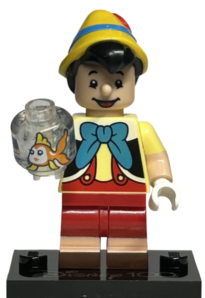 LEGO Minifig coldis100-2 Pinocchio Disney 100 Complete set w/Stand ...