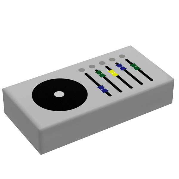 Control Panel #4 (Media Dial) for Star Wars/Space (1x2 Tile) - B3 Cust