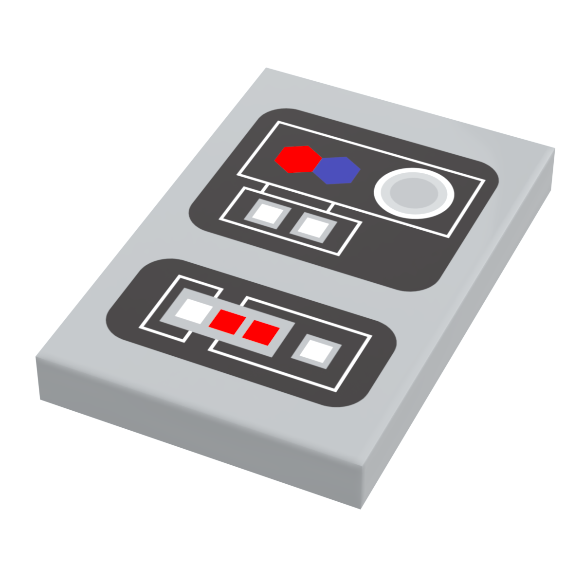 Control Panel #1 for Star Wars/Space (2x3 Tile) - B3 Customs using LEG