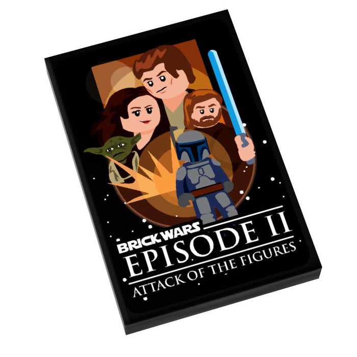 Brick Wars: Attack of the Figures (EP. 2) Movie Tile Cover (2x3 Tile)