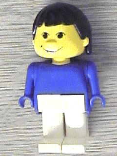 LEGO® Minifigure Basic fab13d Basic Figure Human Girl Blue White Legs
