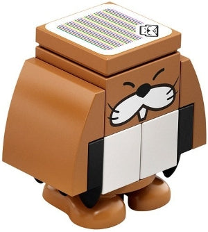 LEGO Minifig Super Mario mar0008 Monty Mole Face on 2 x 2 Brick | Buy ...