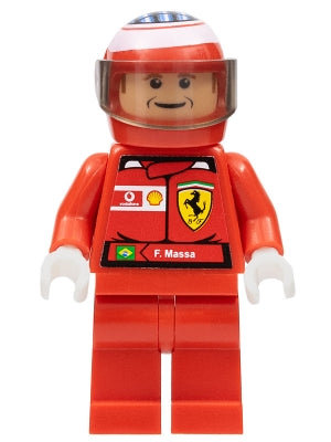 LEGO® Minifigure Racers rac023bs F1 Ferrari F. Massa w/Helmet Printed