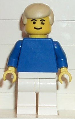 LEGO® Minifigure Sports soc021 Soccer Player Blue/White Team Player 2