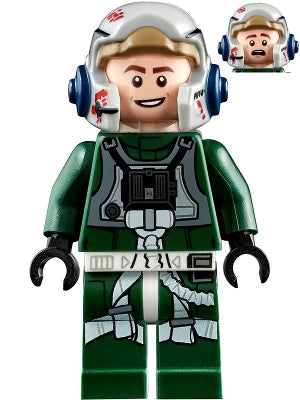 LEGO® Minifigure Star Wars sw1092 Rebel Pilot A-wing (Open Helmet Dark