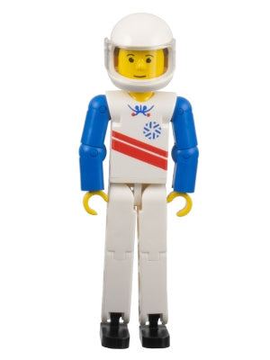 LEGO® Minifigure Technic tech003a Technic Figure White Legs White Top