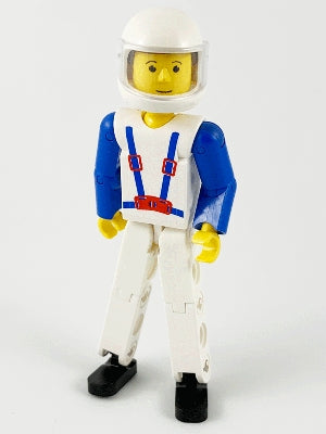 LEGO® Minifigure Technic tech006b Technic Figure White Legs White Top