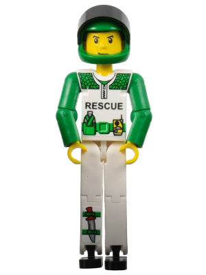 LEGO® Minifigure Technic tech022as Technic Figure White Legs White Tor