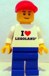 LEGO Minifig LEGO Brand tls018 Store Male I Heart LEGOLAND San Diego ...