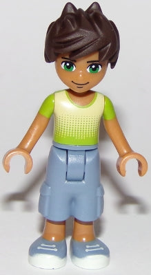 LEGO® Minifigure Friends frnd275 Liam Sand Blue Long Shorts Lime and Y