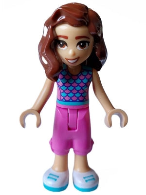 LEGO® Minifigure Friends frnd615 Luna Dark Pink and Medium Azure Top w